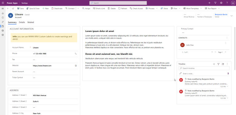 Customlabel V1 A Wysiwyg Way Of Adding Html To Your Model Driven App 3640